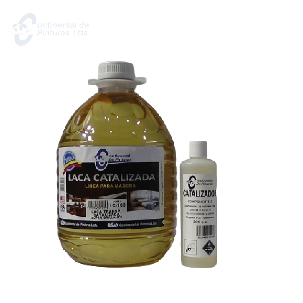 Laca Catalizada Transparente N.A Brillante – Continental de Pinturas